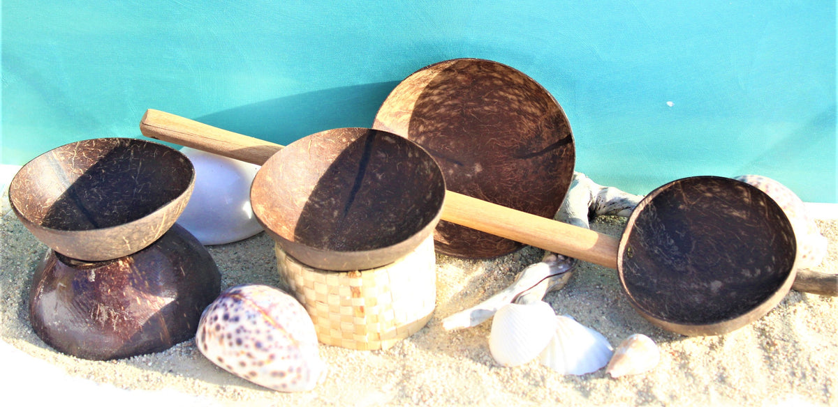 Bilo with Stand - Coconut Shell Cup with Base for Drinking Kava – The ...