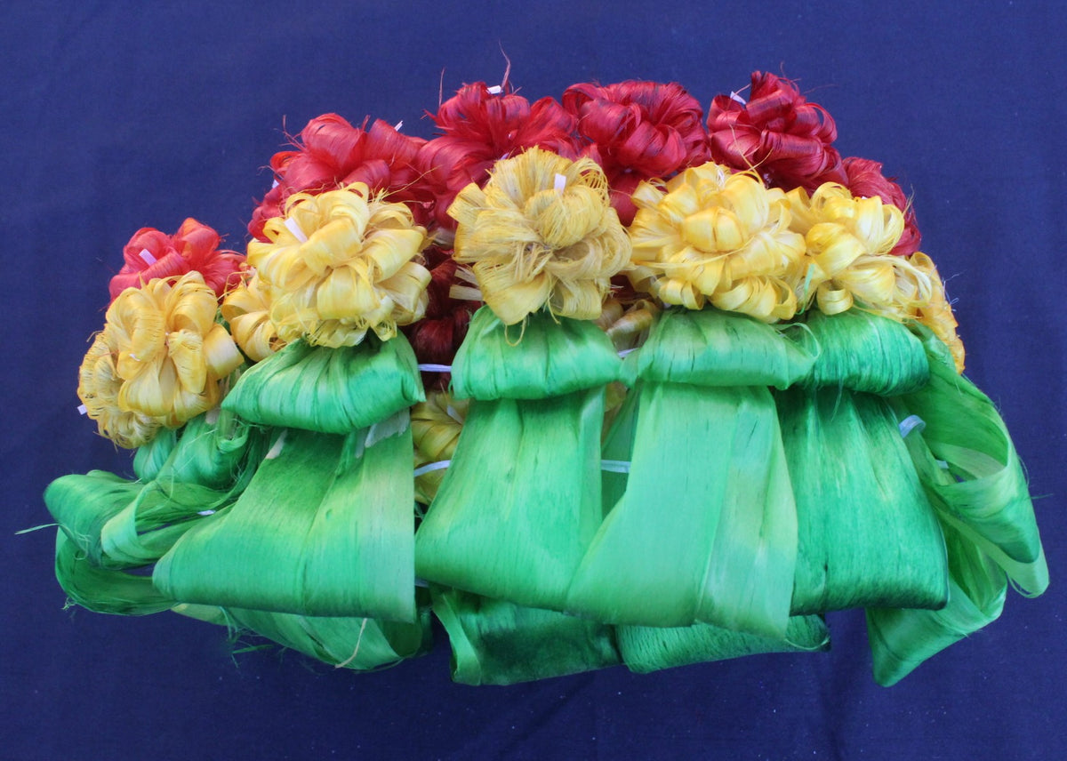 Traditional Island Garland Red/Yellow/Green – The Coastal Basket