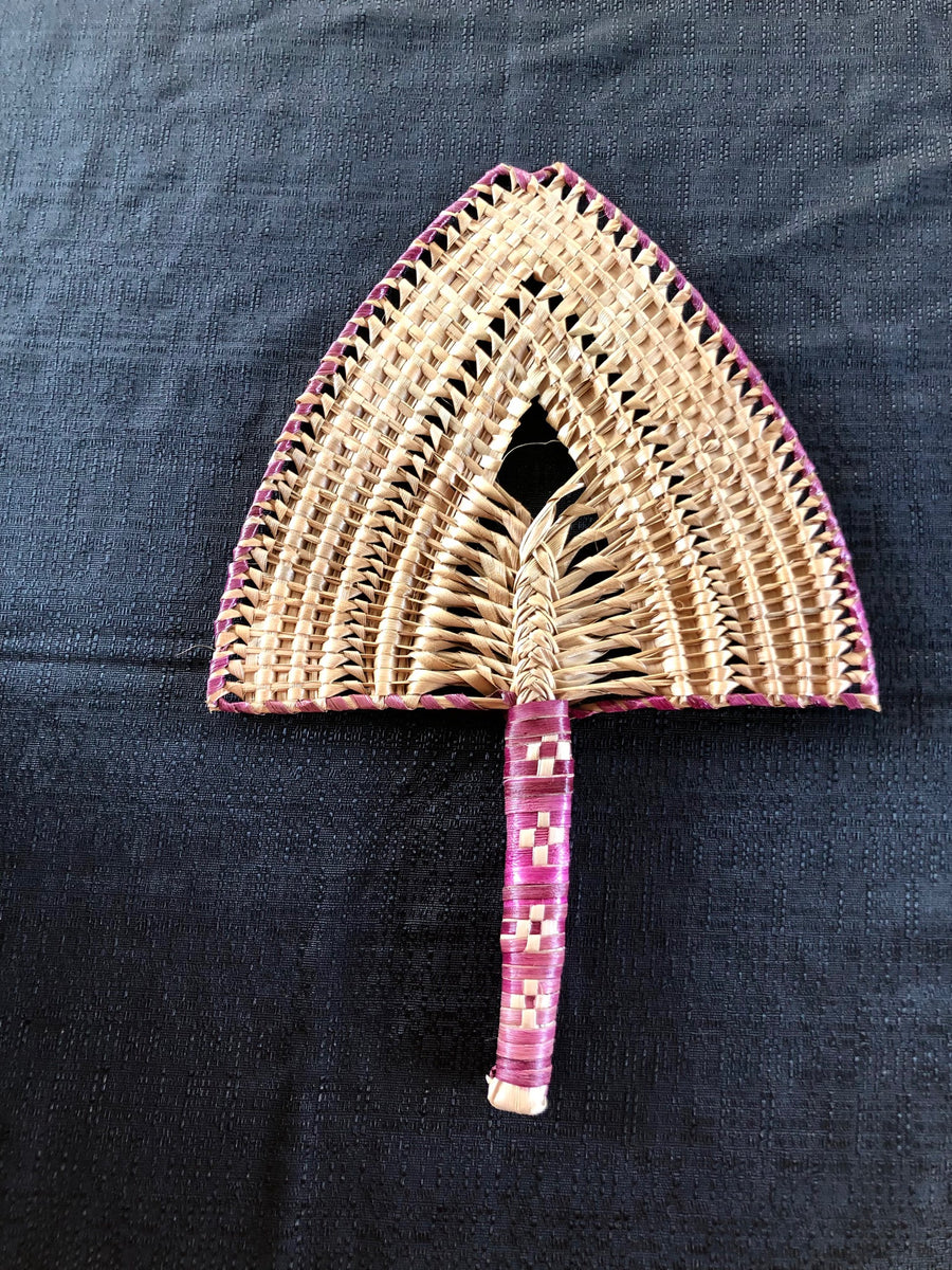Coconut Frond Hand Held Fan-Purple – The Coastal Basket