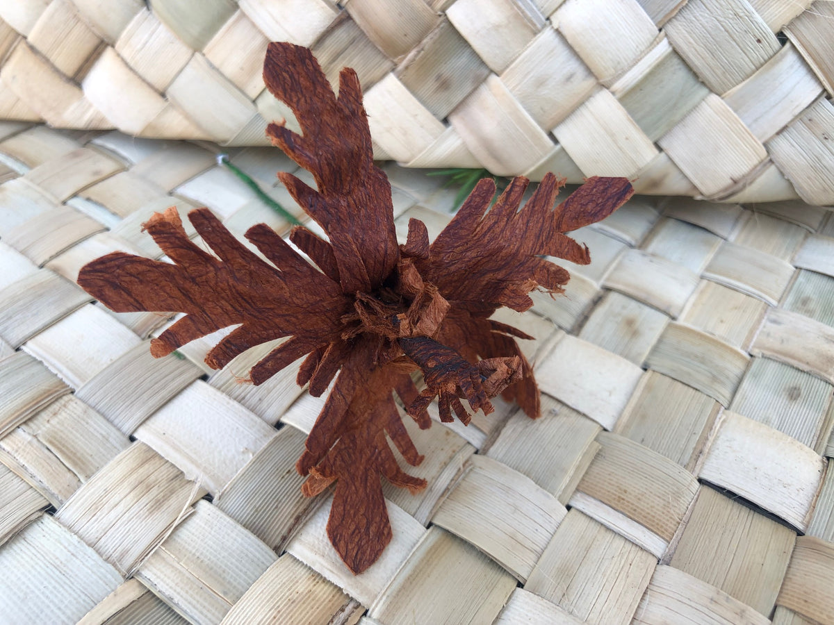 Handmade Tapa Hair Flowers – The Coastal Basket