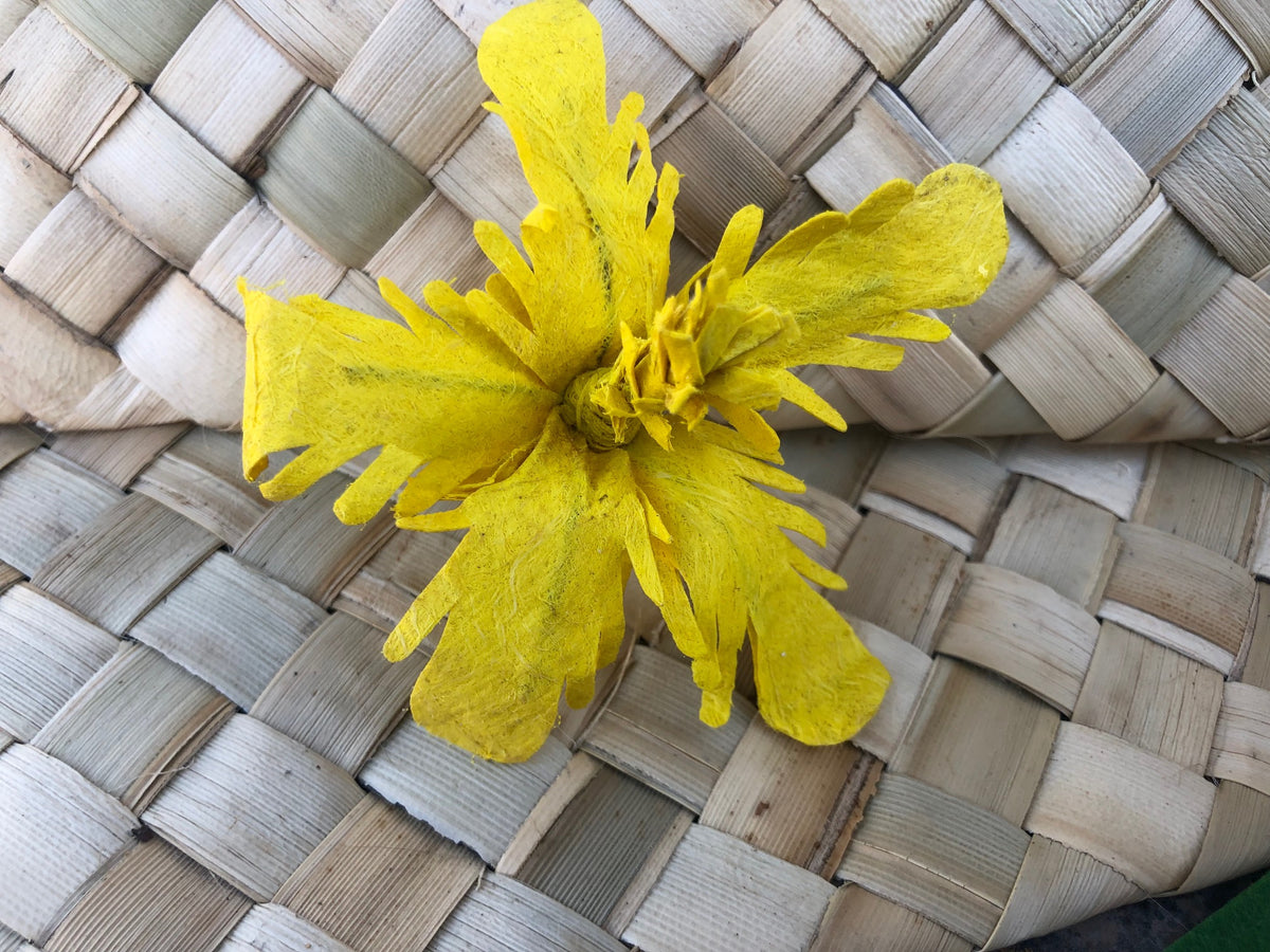 Handmade Tapa Hair Flowers – The Coastal Basket