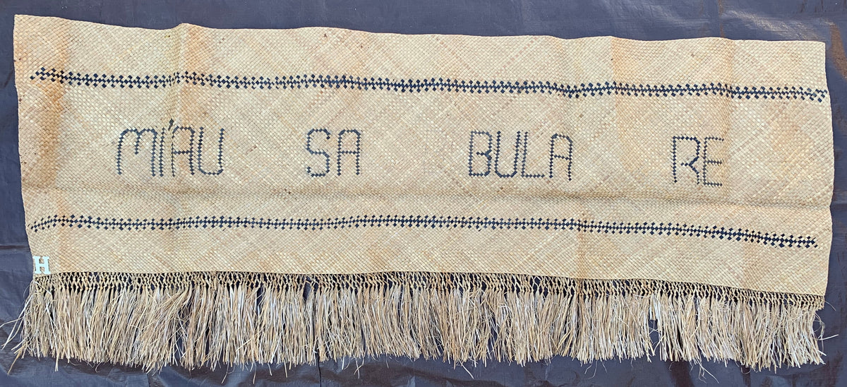 Fijian Kuta Decorative Mat – The Coastal Basket